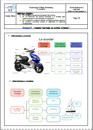 4eme-séquence 4-activité 1 - La Technologie au Collège